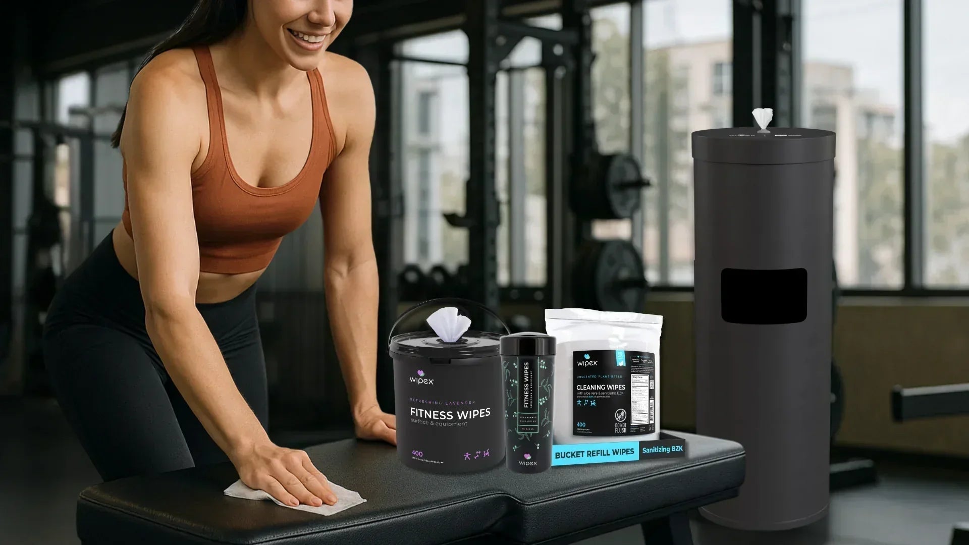 Effective Gym Wipes & Antibacterial Wipes for Cleaning Dumbbells ...