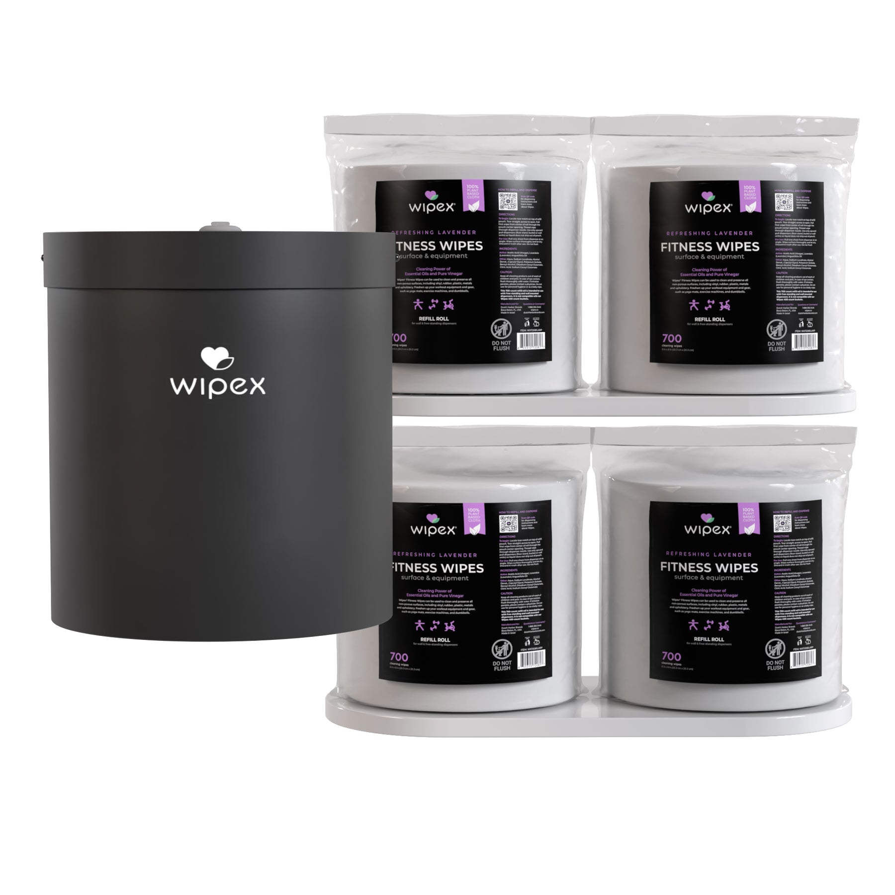 Wipex Gym Wipes 700ct Refill – Bulk Eco-Friendly Rolls – Wipex Co.