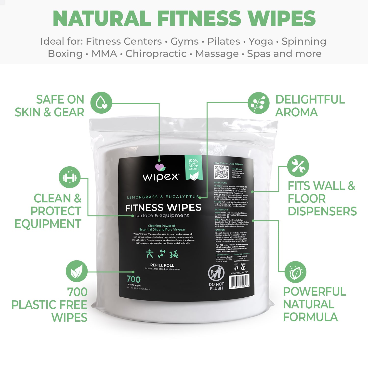 Gym Wipes - Equipment & Upholstery Cleaner Pack (700 Count) – Wipex Co.