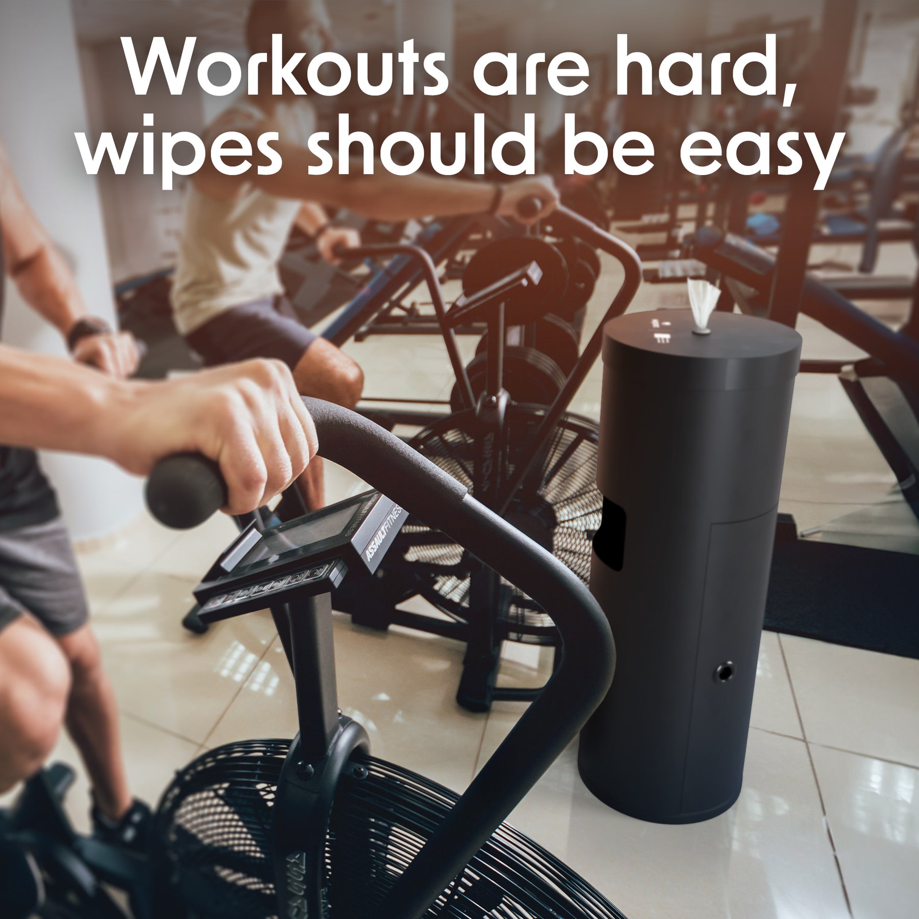 Stainless Steel Gym Wipes Dispenser | Free Standing & Durable – Wipex Co.